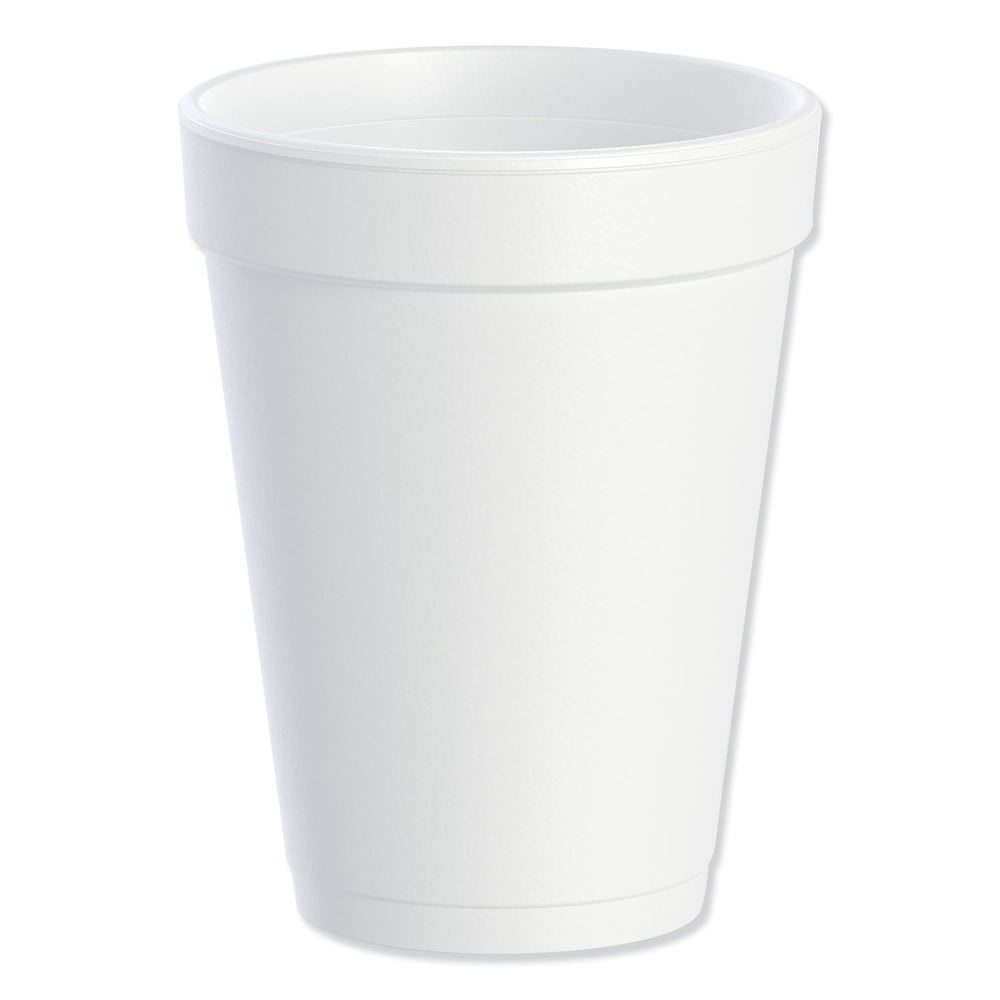Dart Insulated Foam Hot Liquid Cups, 14 oz. White Styrofoam, Stackable ...
