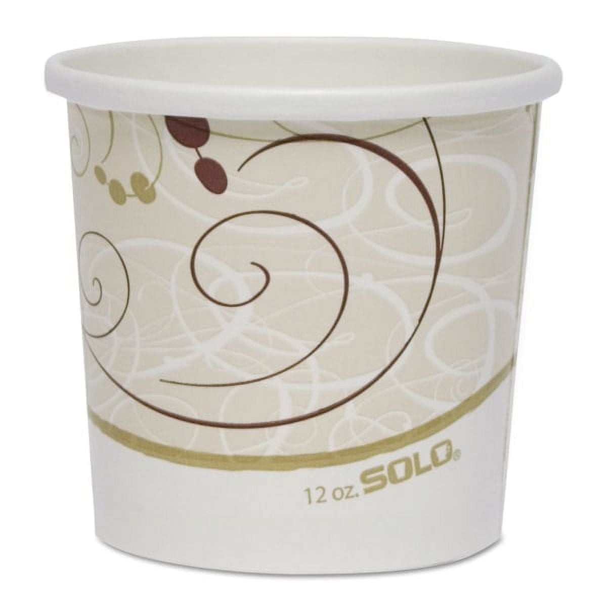 Dart® Double Poly Paper Containers, 12 Oz, Symphony Design, 25 ...