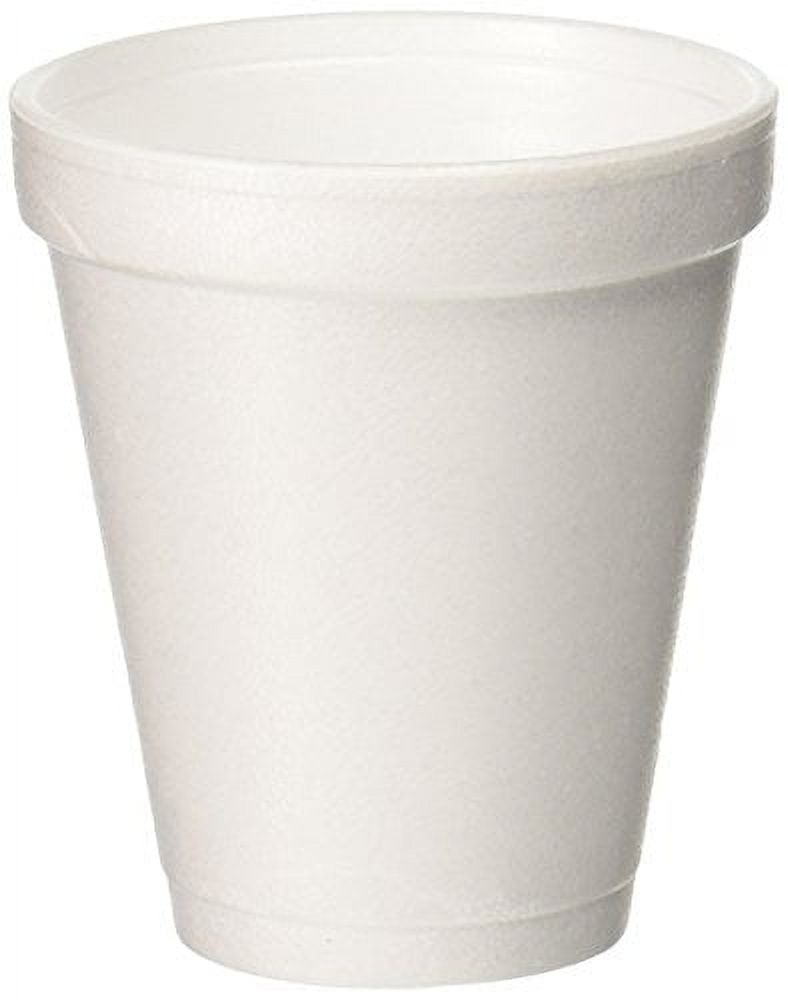 Dart Drinking Cup, White, Styrofoam, Disposable, 6 oz, RJ Schinner Co ...