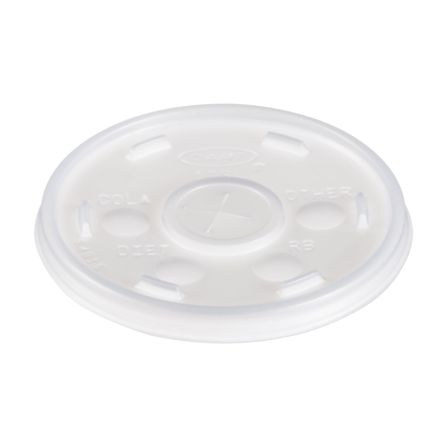 Dart Plastic Cold Cup Lids, Fits 10 oz Cups, Translucent, 100 Pack, 10 ...