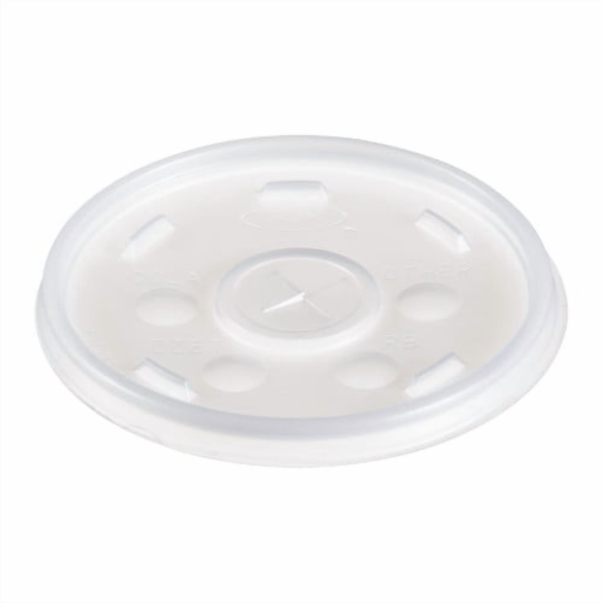 Dart Plastic Lids for Foam Cups, Bowls and Containers, Flat with Straw ...