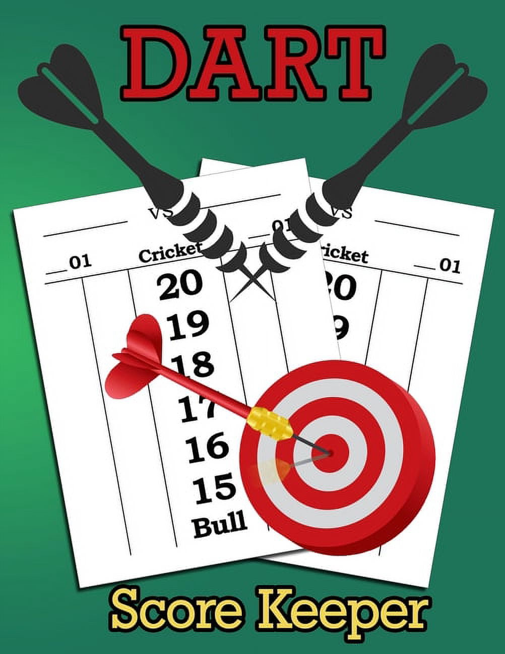 Dart Score Keeper : 100 Darts Score Sheets, Darts Game, Dart Score Pad ...