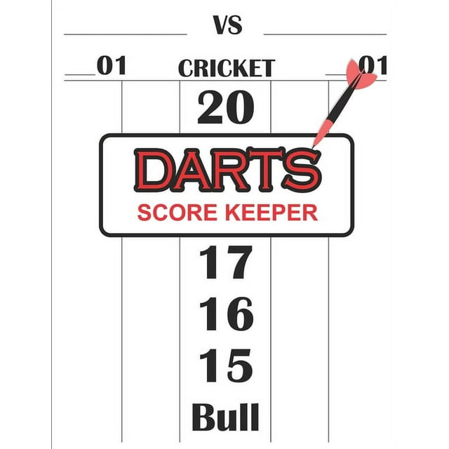Dart Score Keeper : 100 Darts Score Sheets, Darts Game, Dart Score Pad ...