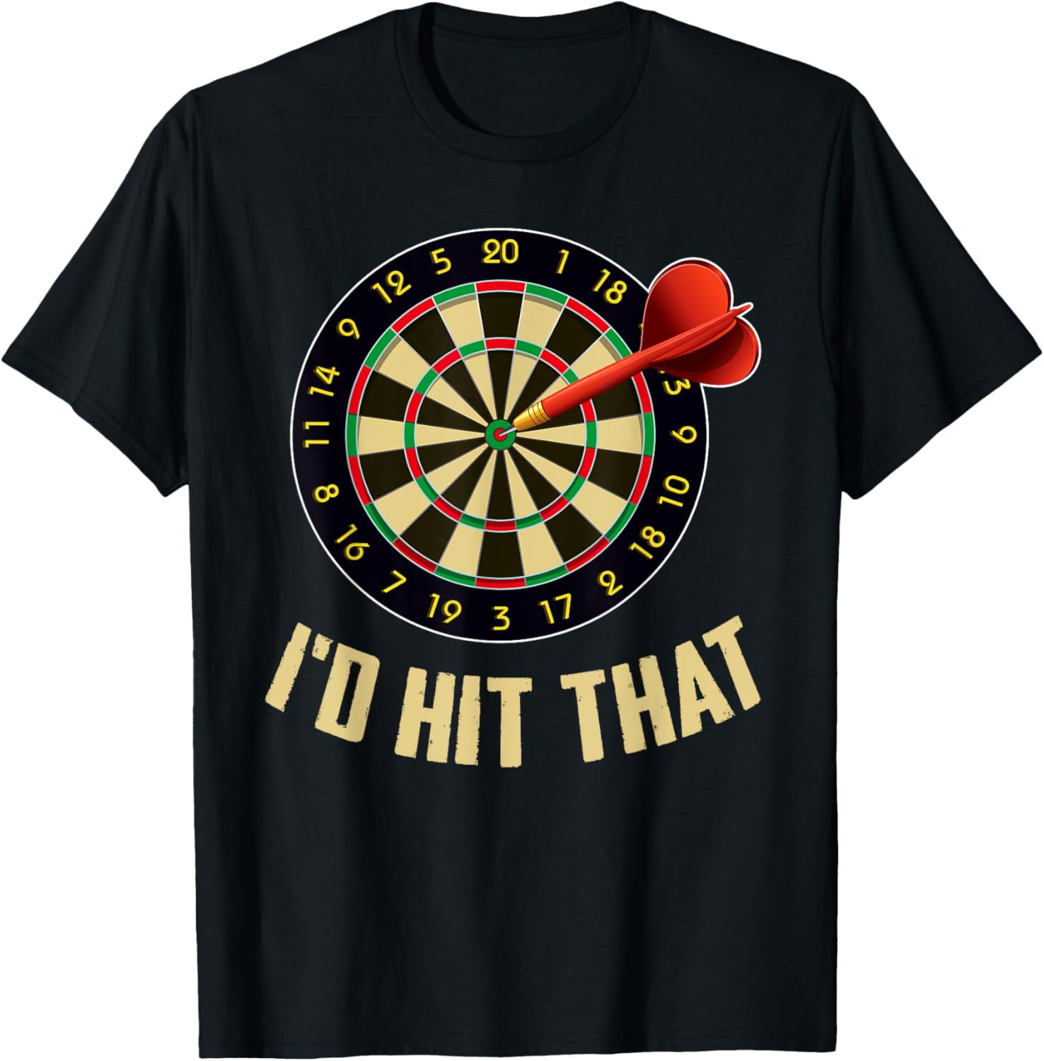 Dart Shirts For Men Teams Funny Sports I'd Hit That T-Shirt - Walmart.com