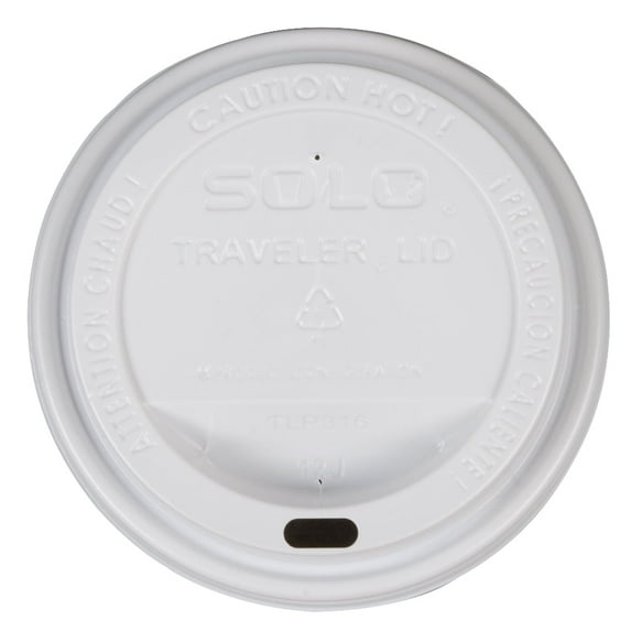 Dart Solo TLP316-0007 Traveler White Dome Hot Cup Lid with Sip Hole 1000/Case - Walmart.com