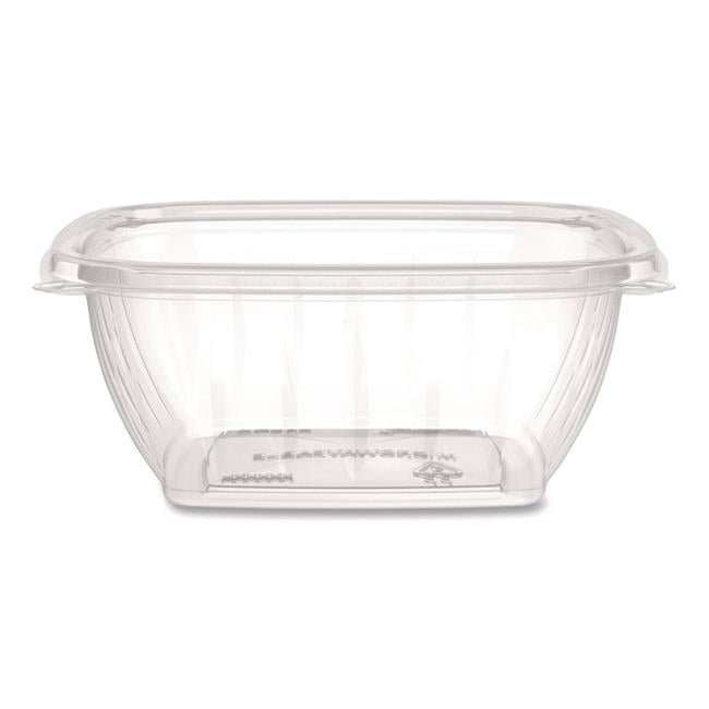 Dart C12SB Square Plastic Bowls, 12 Oz, 8.5 X 8.5 X 2.64, Clear ...