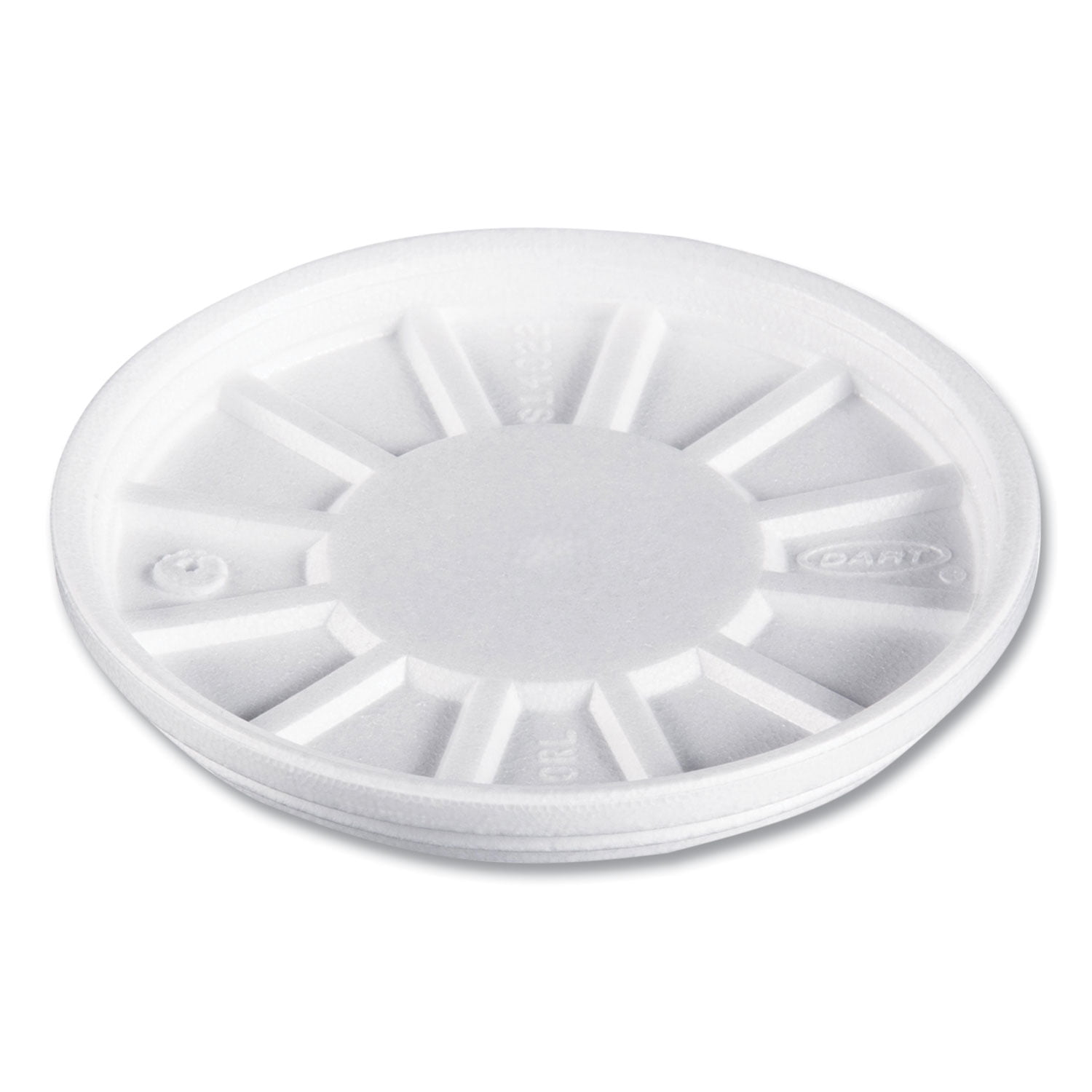 Dart Vented Foam Lids, Fits 6 oz to 32 oz Cups, White, 50 Pack, 10 ...