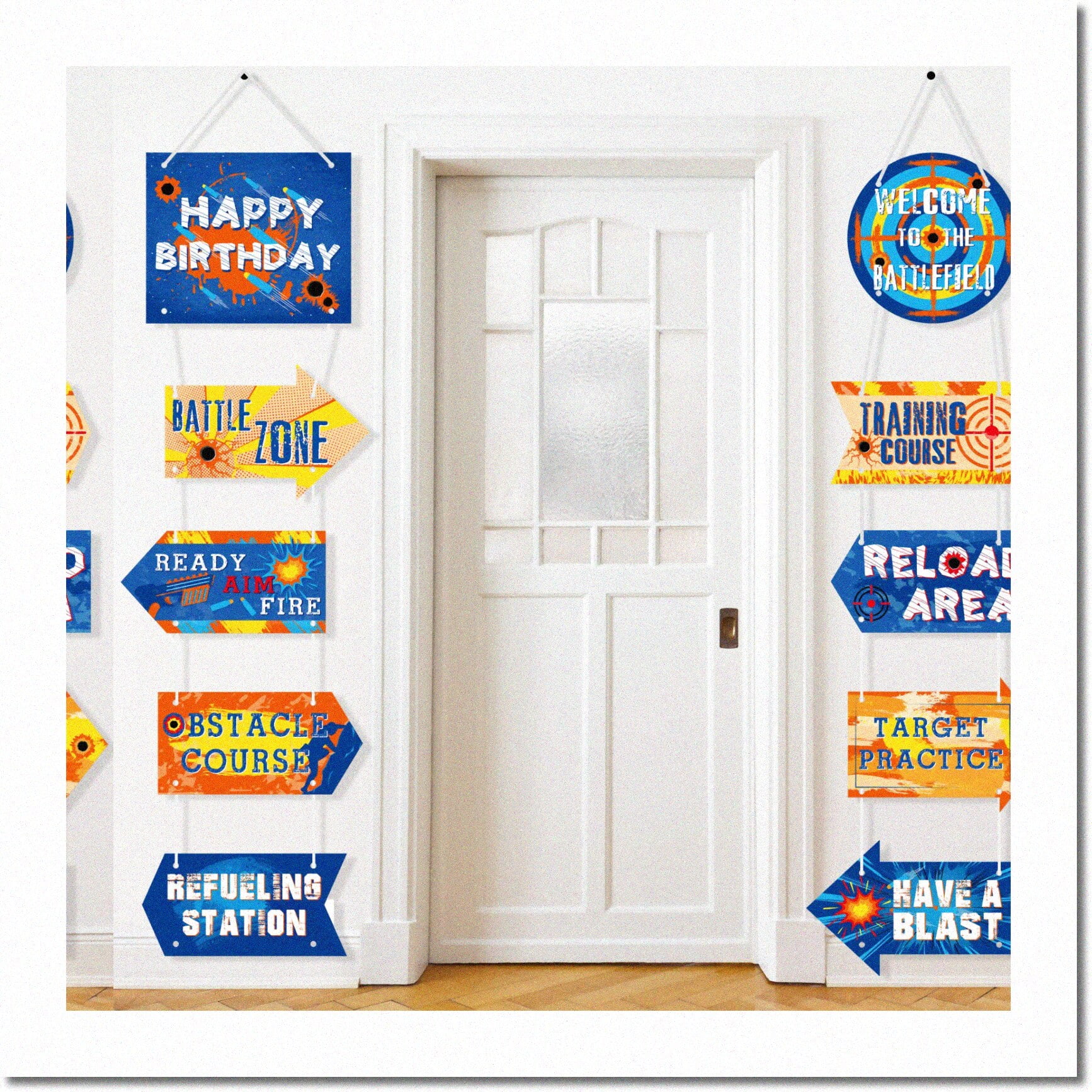 Dart War Bash Kit - Epic Cutouts, Door Signs & Decorations for Boys ...