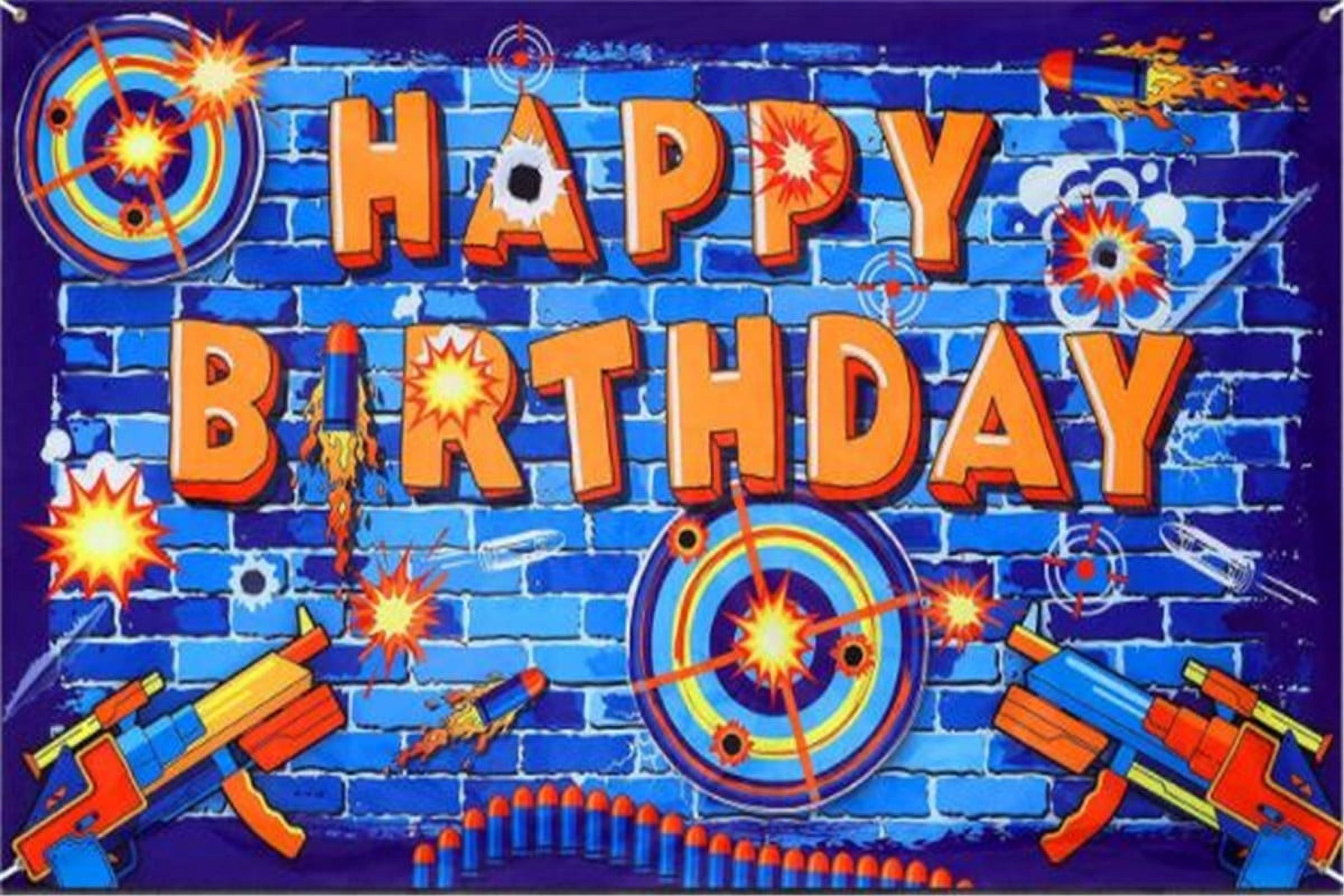 Dart War Happy Birthday Background Target Shooting Photography Backdrop ...