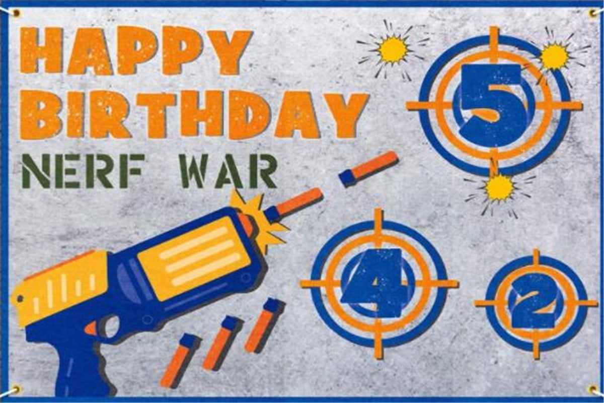 Dart War Happy Birthday Background Target Shooting Photography Backdrop ...