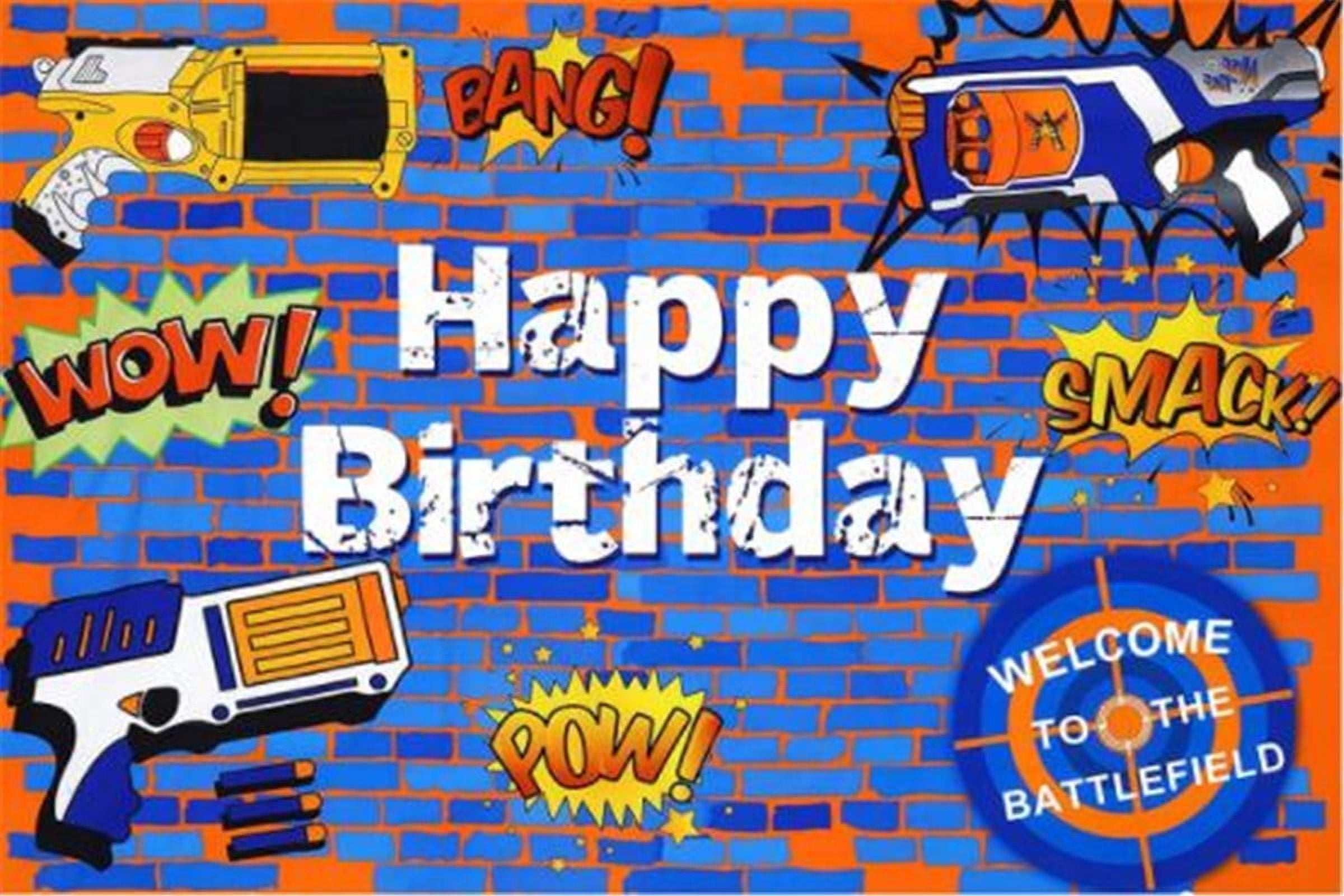 Dart War Happy Birthday Background Target Shooting Photography Backdrop ...