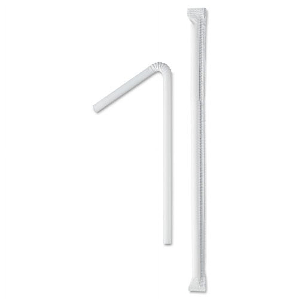 SOLO Cup Company Wrapped Jumbo Flexible Straws - Walmart.com