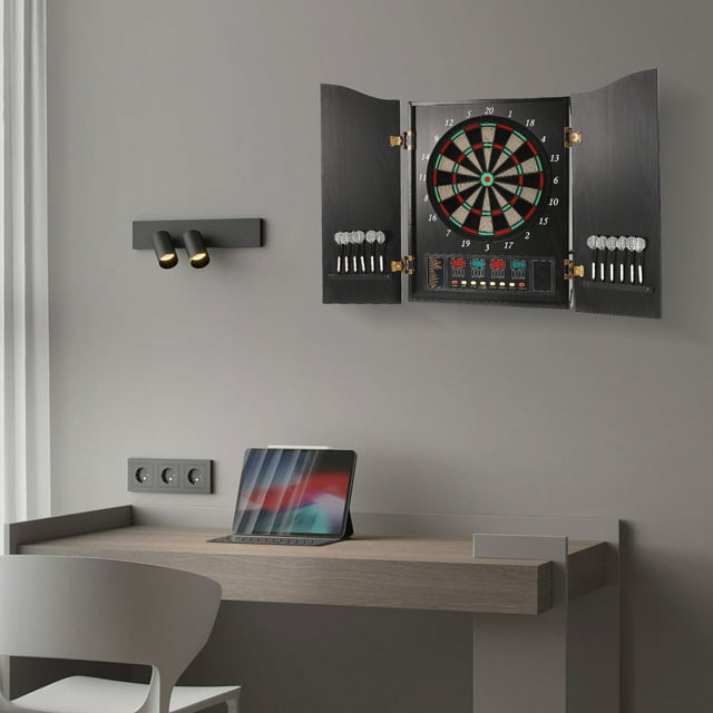 Dartboard Cabinet Electronic Dart Machine, Decorative Dartboard Cabinet ...