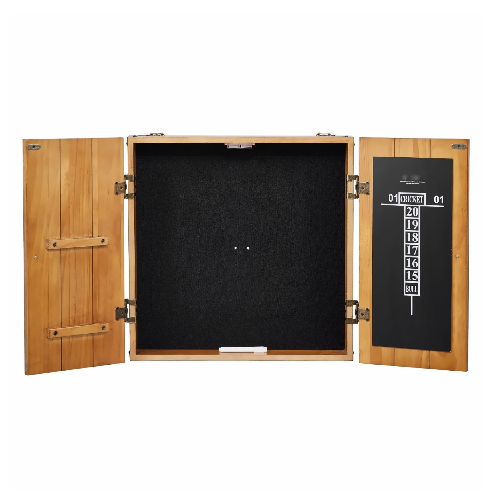 Dartboard Cabinet Solid Wood, Official Size - Retro Style, Scoreboard ...