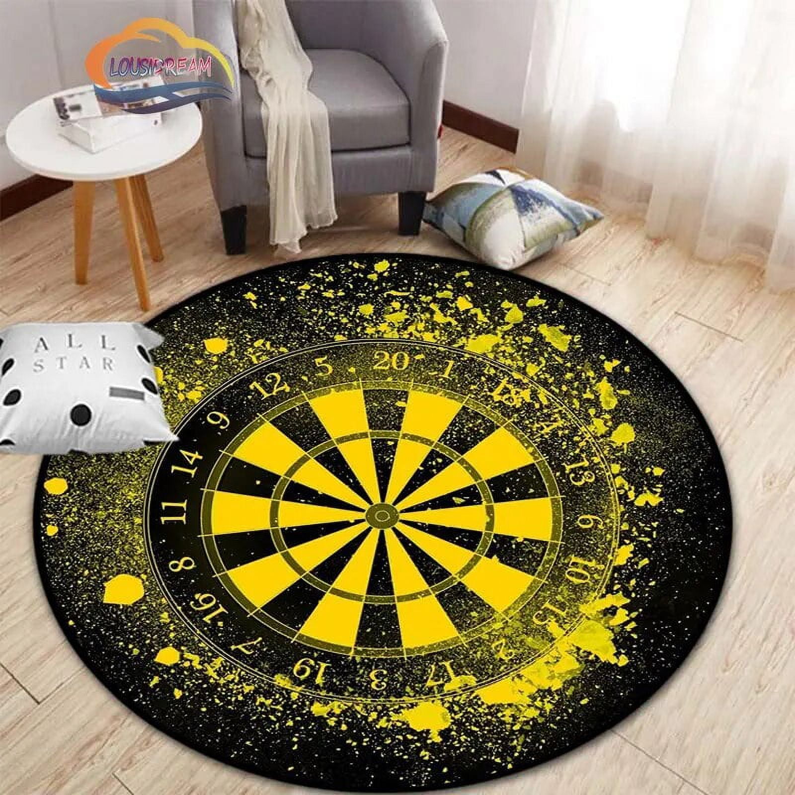 Dartboard Circular Carpet 3D Printing Darts round rug Children's decoration floor mat Living ...
