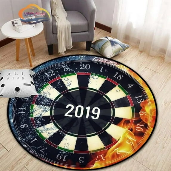 Dartboard Circular Carpet 3D Printing Darts round rug Children's ...