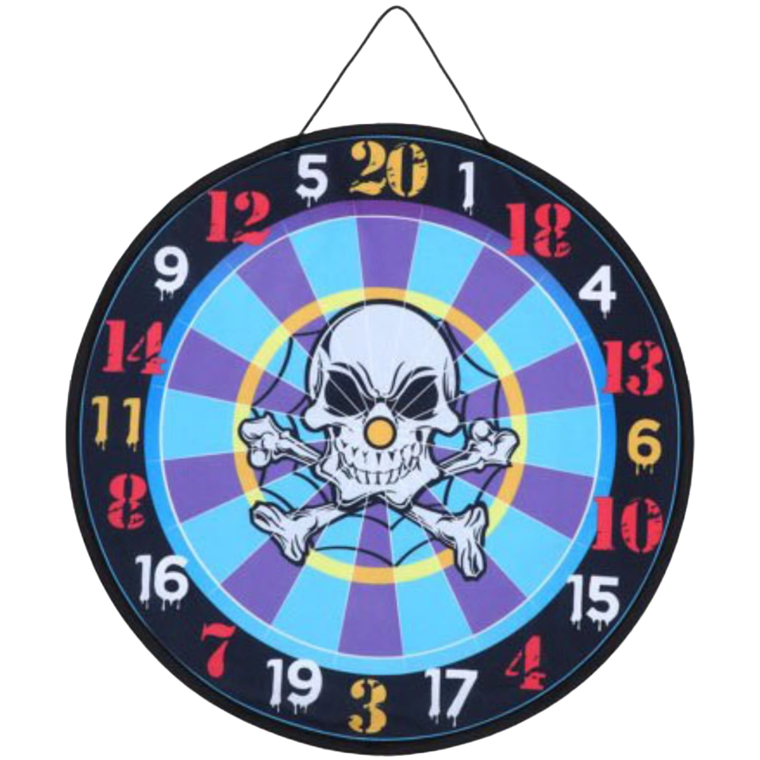 Halloween Skeleton Dart Game Set for Kids, 10.5" Double-Sided Board ...
