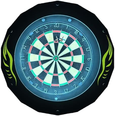 Dartboard Light System LED Best Dart Light, 18-inch Magnetic Dartboard ...