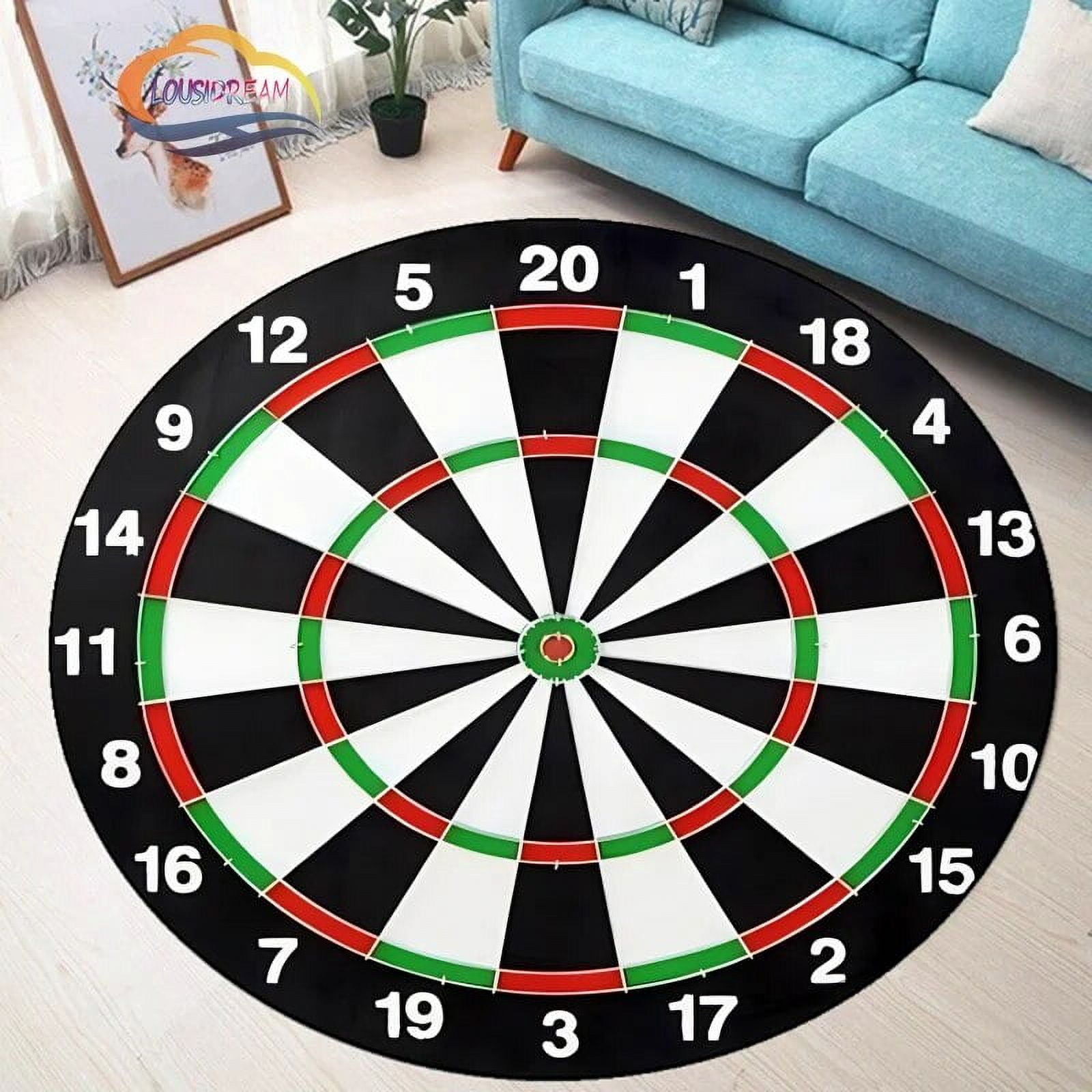 Dartboard Pattern Round Rug Carpet Dart bull's-eye Bedroom Floor Mat ...