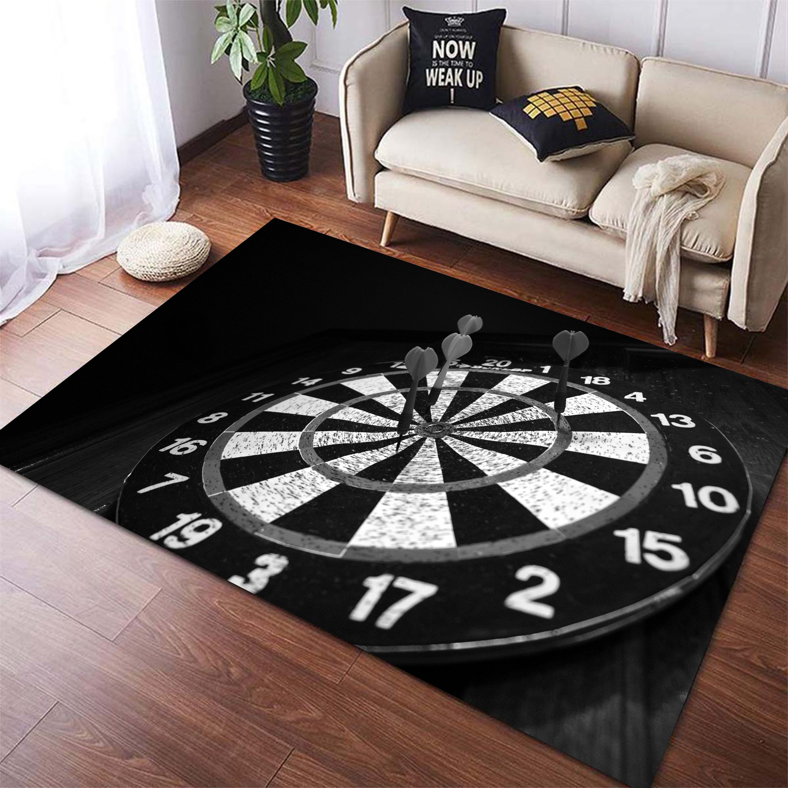 Dartboard Rug 2x3 ft = 65x95 cm Washable Rug - Walmart.com