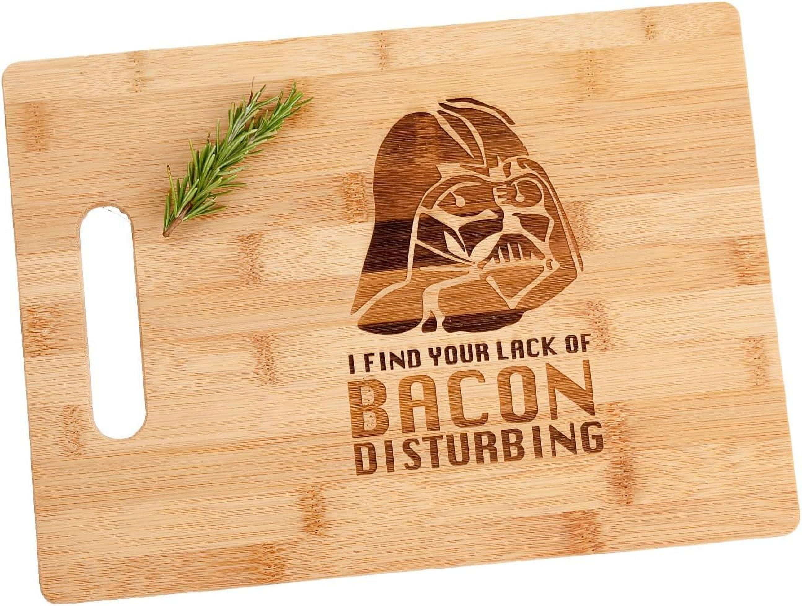 Darth Vader I Find Your Lack Of Bacon Disturbing Engraved Bamboo Wood ...