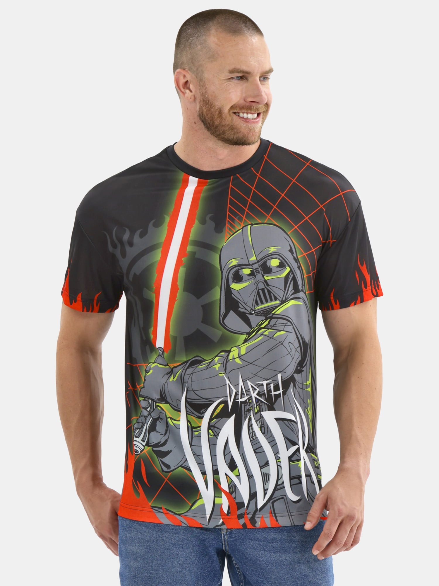 Darth Vader Men's and Big Men's Star Wars Graphic Tee, Sizes S-3XL ...