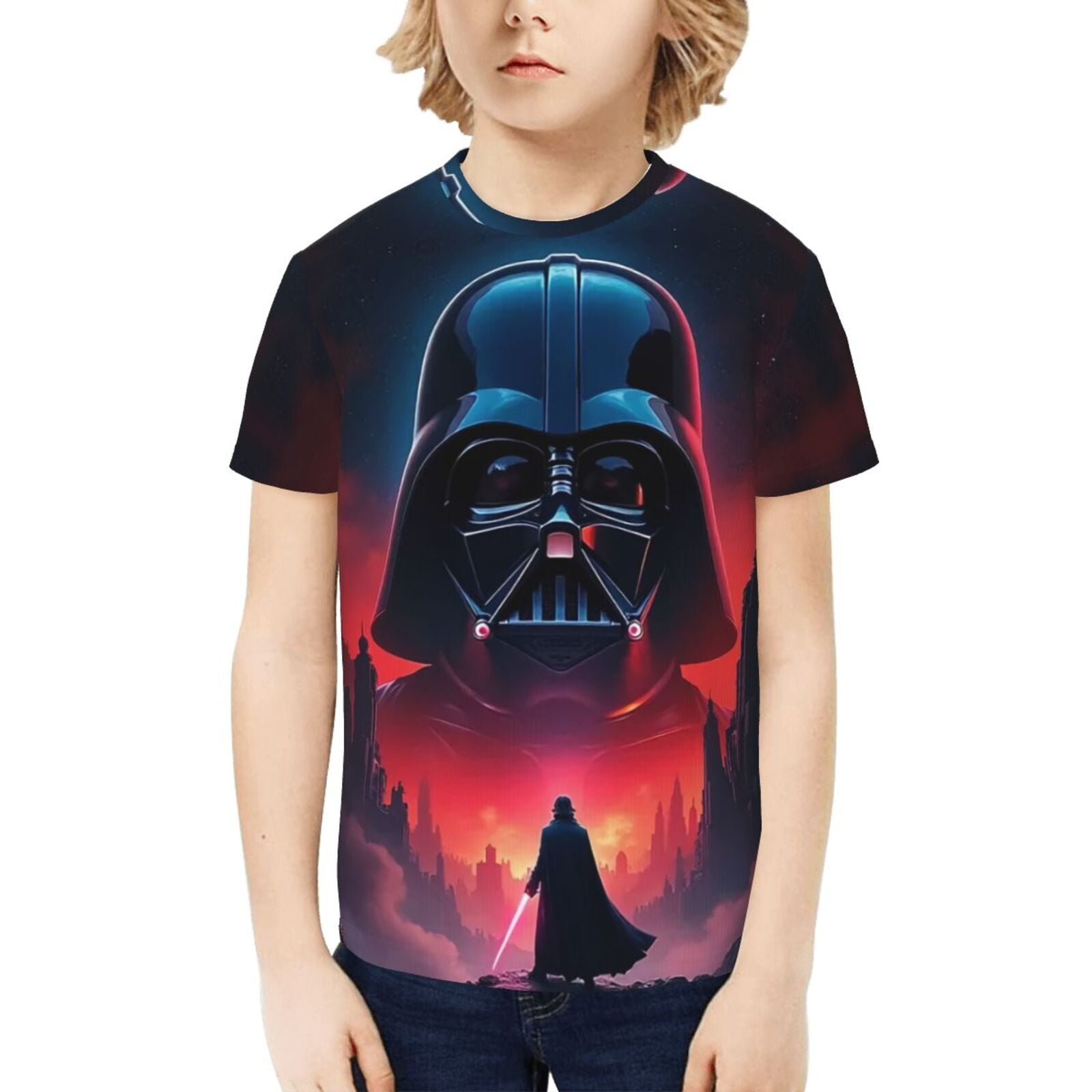 Darth Vader T-Shirt for Boys Girls Youth, 3D Printed Graphic T-Shirts ...
