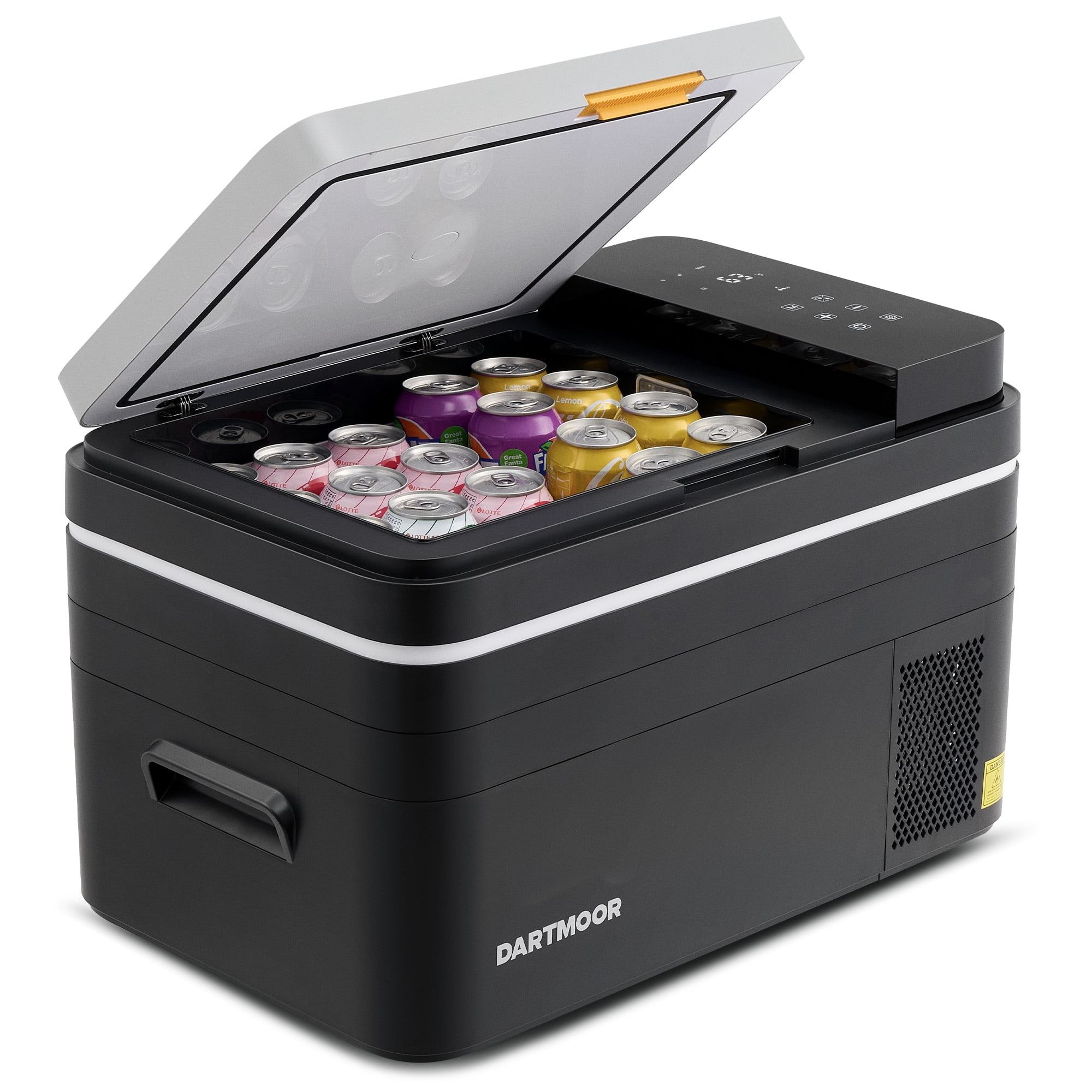 Dartmoor 32 Qt Portable Car Refrigerator DC 12/24V Fridge Freezer with ...