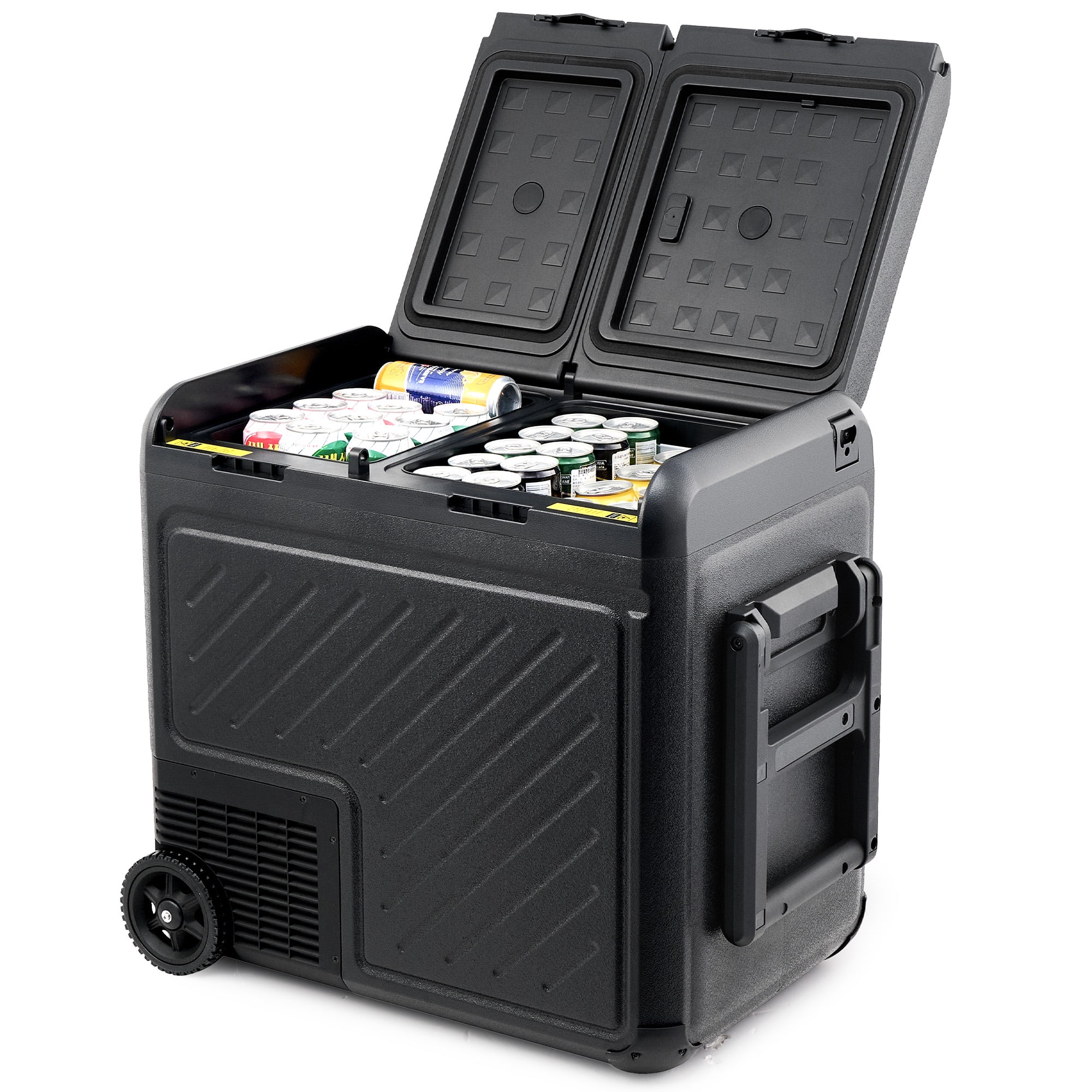 Dartmoor 58 Qt Portable Car Refrigerator Dual Zone Fridge Freezer for ...