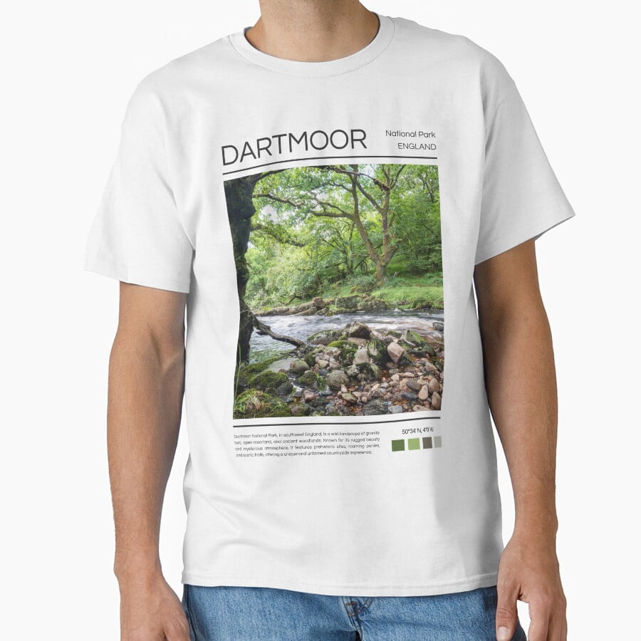 Dartmoor National Park England Retro Edition Shirt, Casual Graphic Tee ...