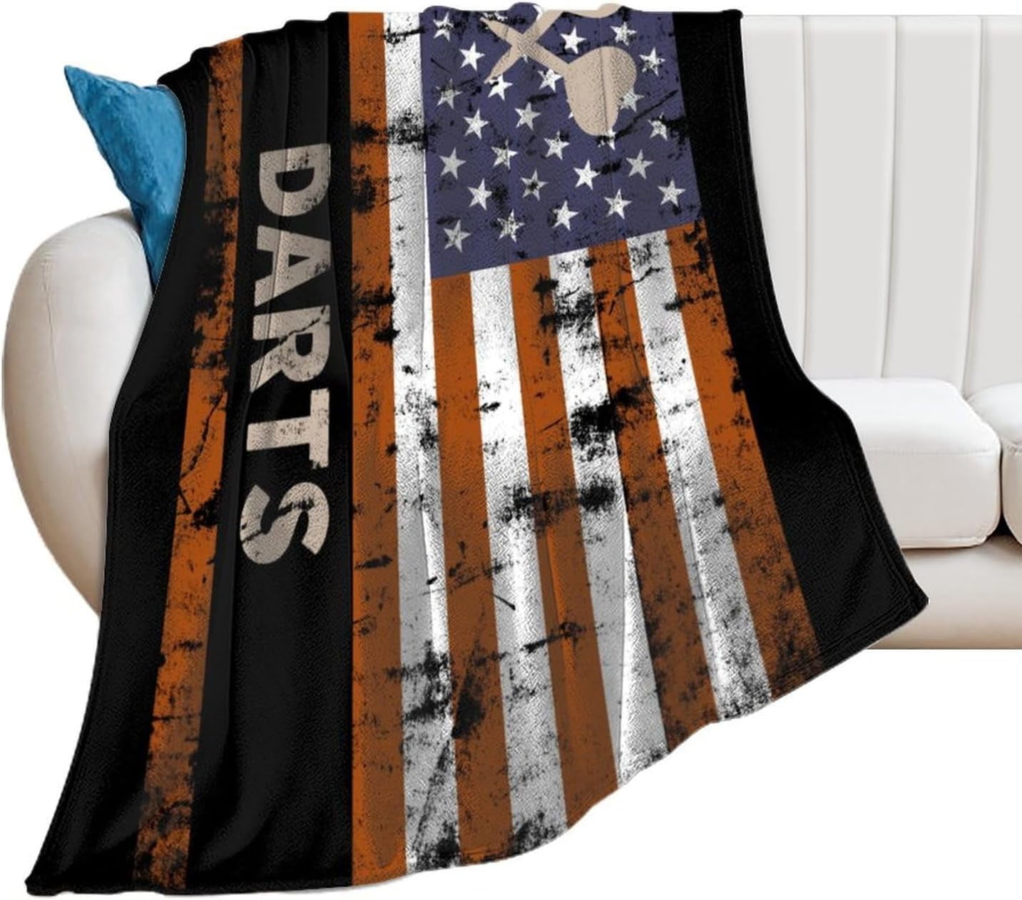 Darts American Flag Retro Throw Blankets Blanket Bed Blanket Couch ...