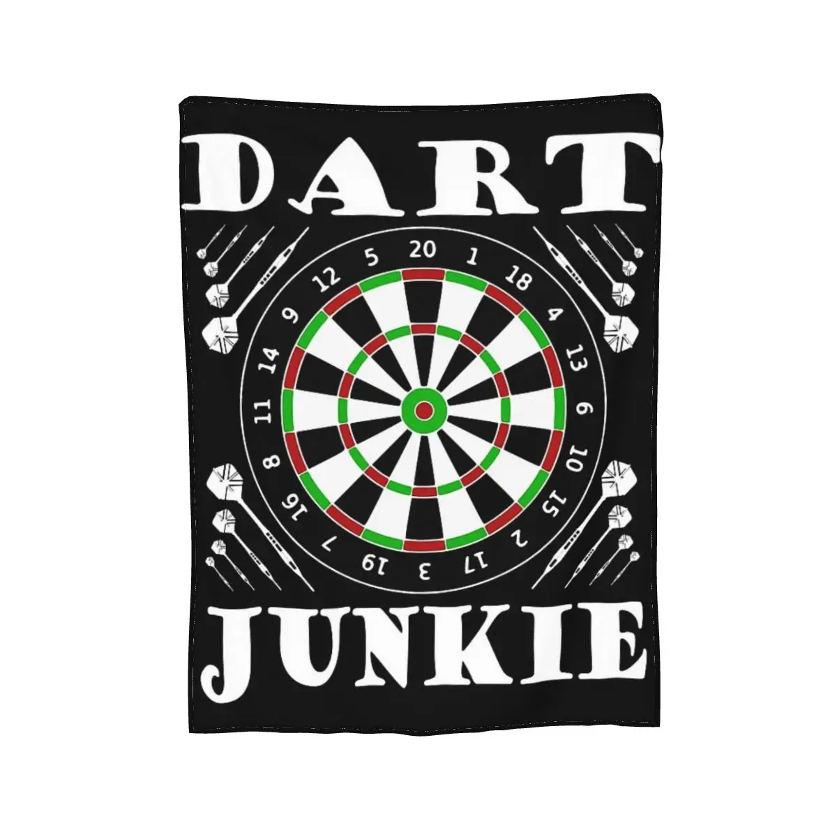 Darts Junkie Gift Blankets Soft Warm Flannel Throw Blanket Cover for ...