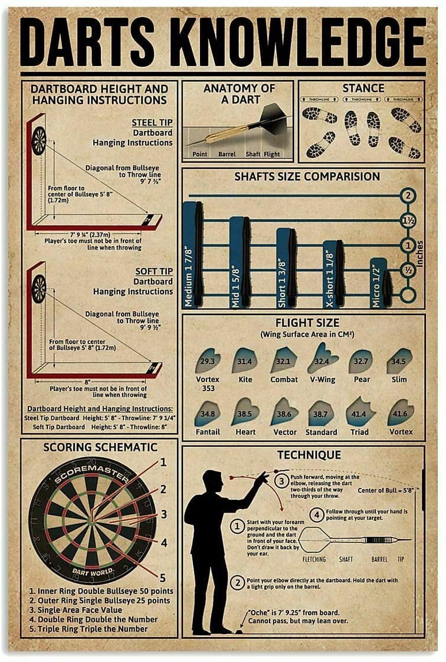 Darts Knowledge Diamond Art Painting Kits for Adults 5D Darts Diamond ...
