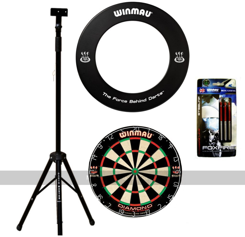 Darts Master Dartboard Stand Bundle - Stand, Dartboard and Surround ...