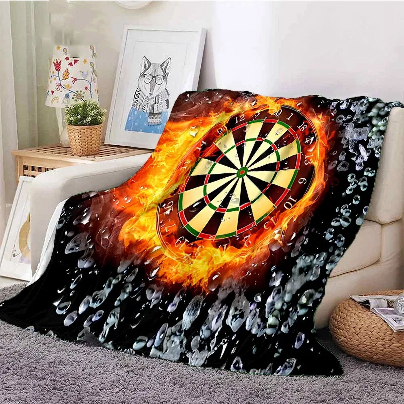 Darts Pattern Flannel Throw Blanket Blank Soft Warm Series and Ice Fire ...