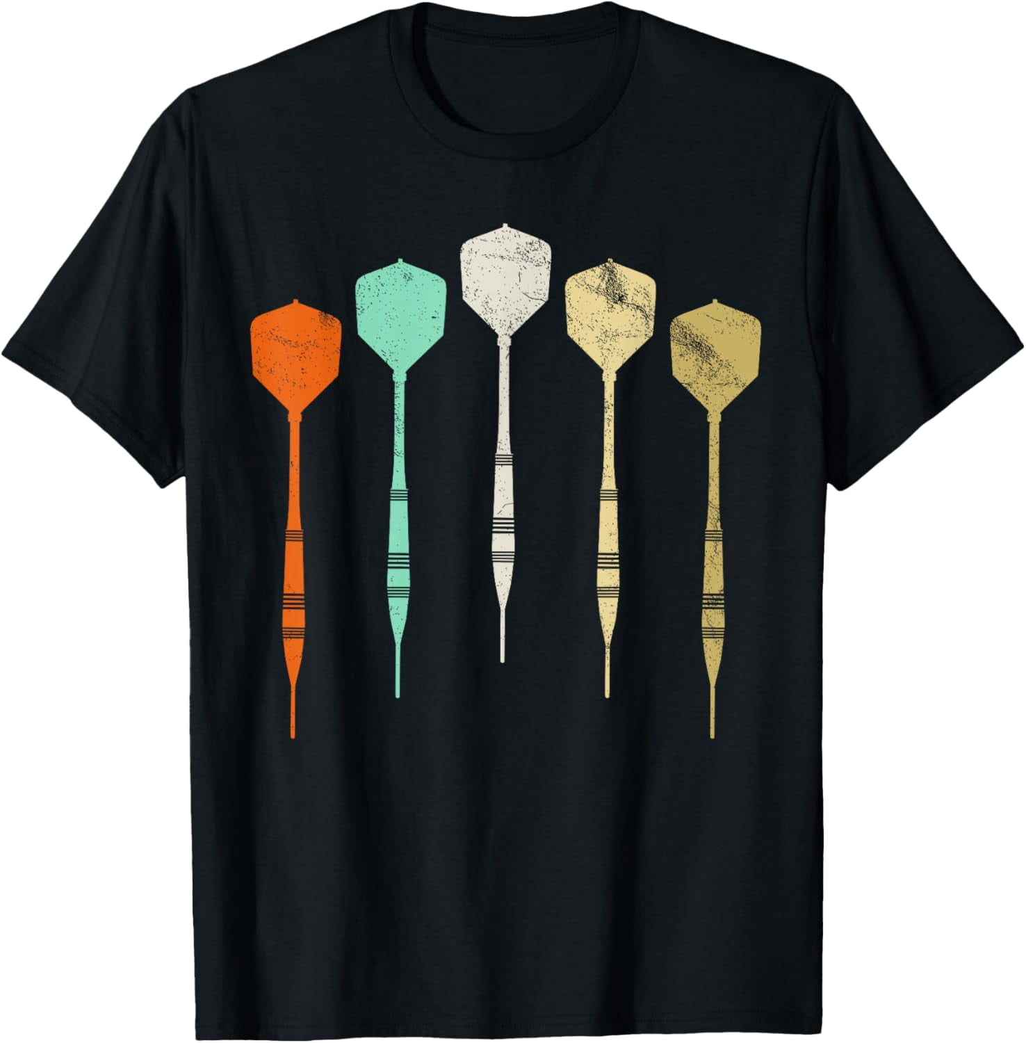 Darts T-Shirt Dart Board Arrow Gift Tee Tshirt Team Bar T-Shirt ...