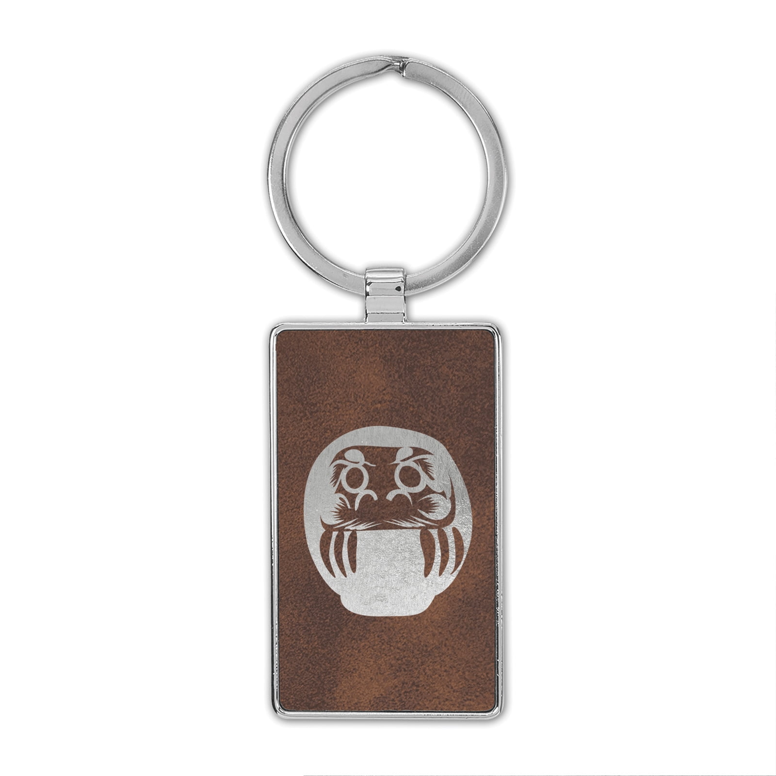 Daruma Premium Leatherette Keychain imperial buddhism dharma doll ...