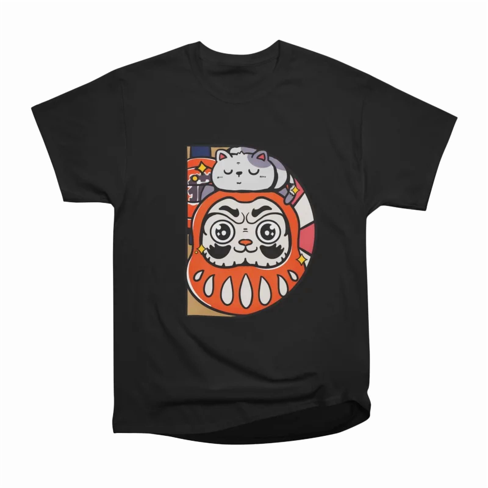 Daruma and Cat TShirt Tee Gift For Him Merch For Her Apparel For Friend ...