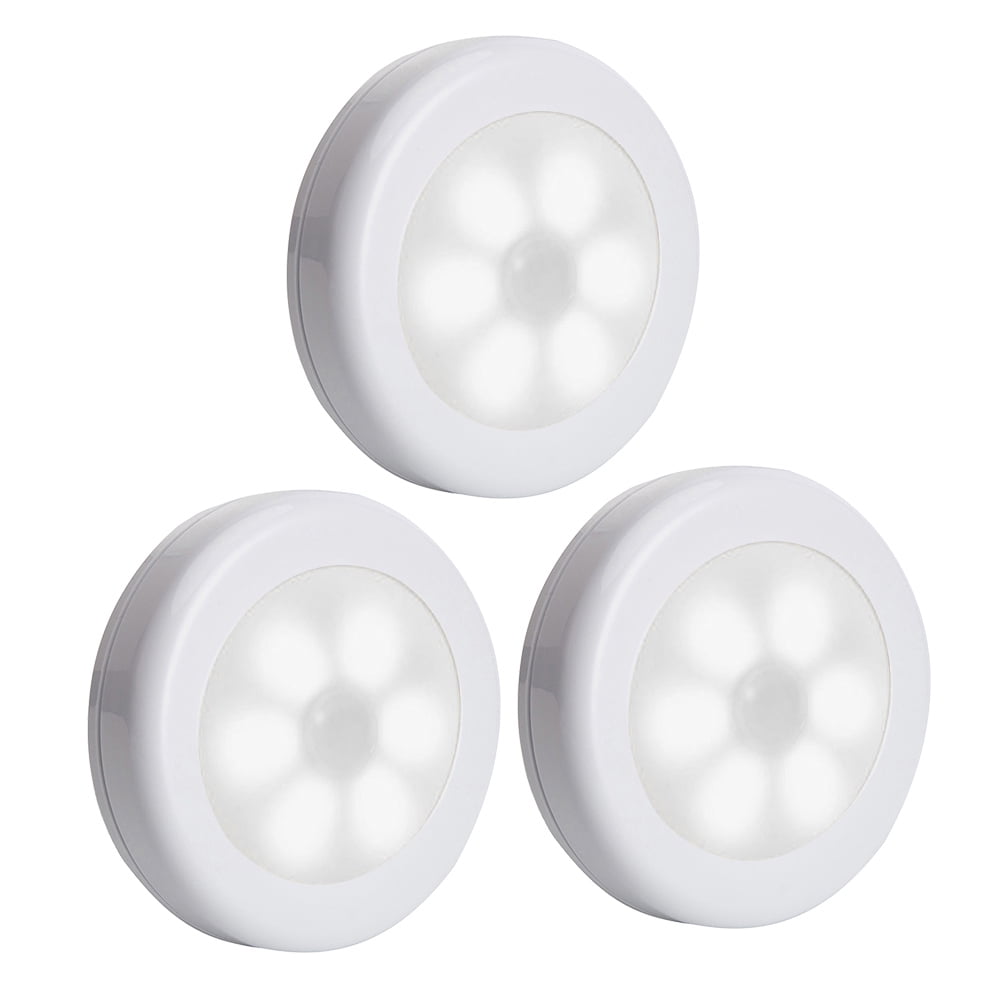 Daruoand Motion Sensor LED Night Lights, Cool White (3 Pack) - Walmart.com