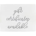Darware Gift Certificates Available Sign, Wood Decorative Retail Store ...