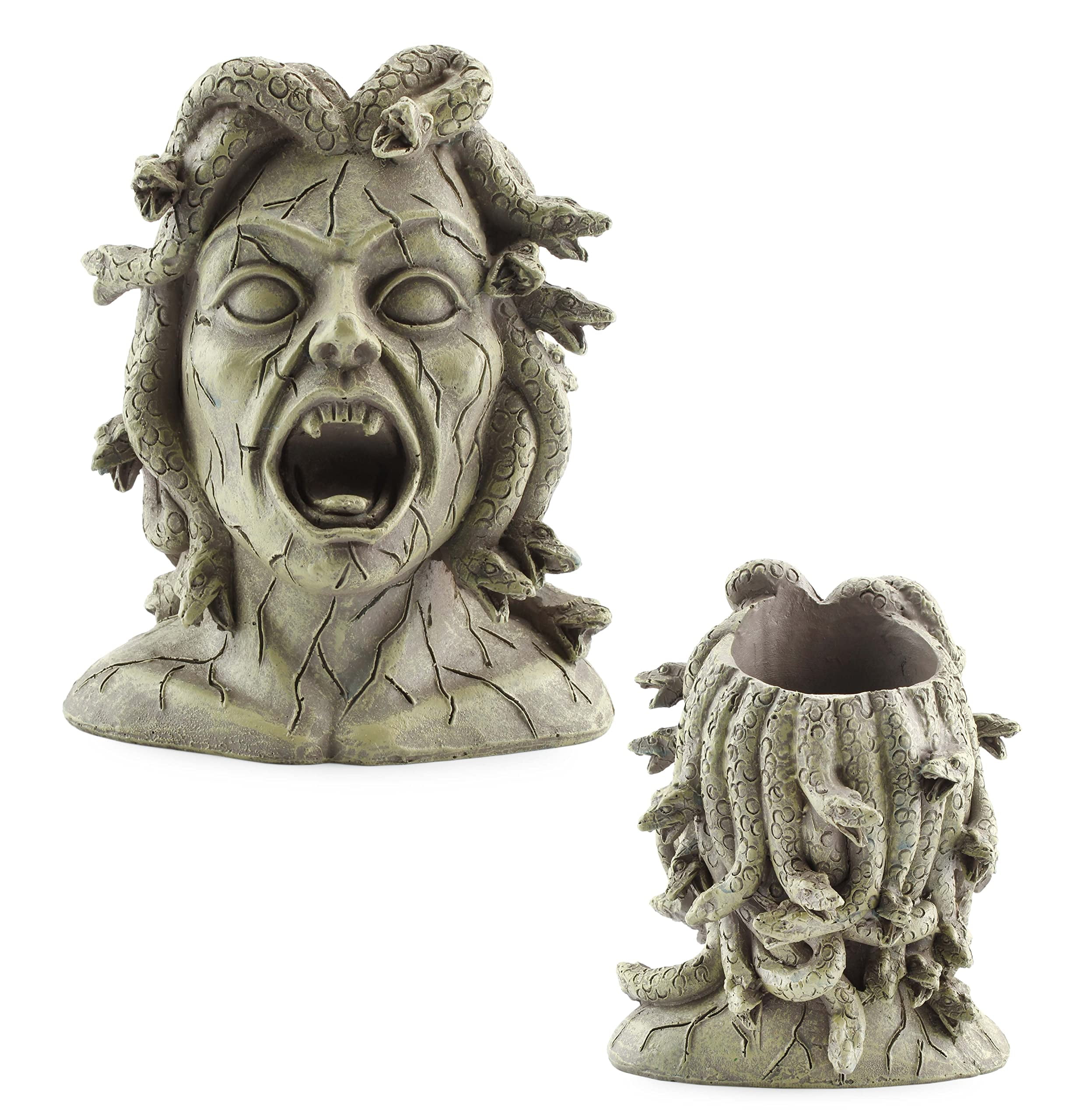 Darware Mini Resin Medusa Head Planter, Garden Decor Statue Flower Pot ...