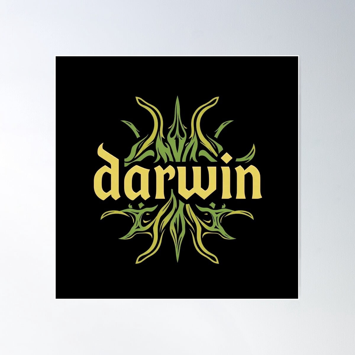 Darwin Nature-Inspired Logo Poster Wall Art, Modern Wall Decor For ...