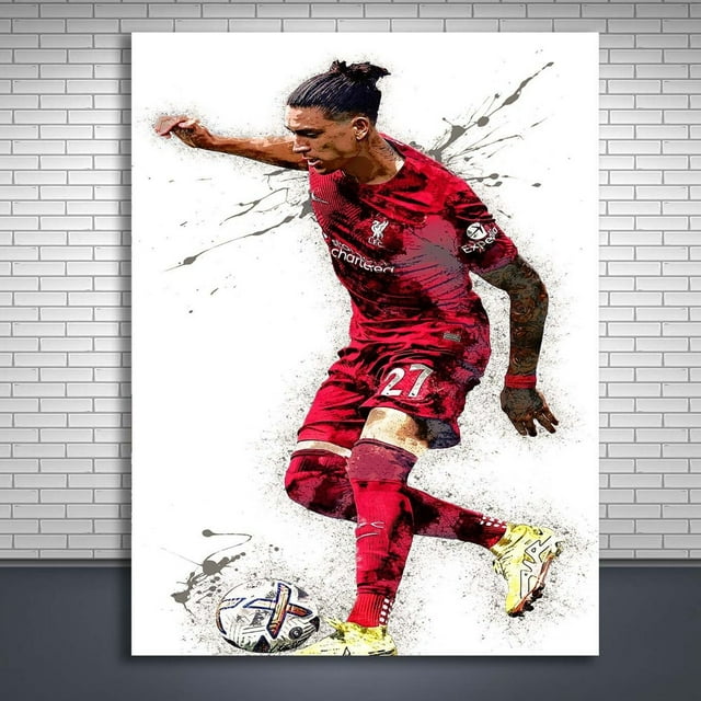 Darwin Nunez Poster, sport poster, Man Cave, Kids Room, Game Room ...