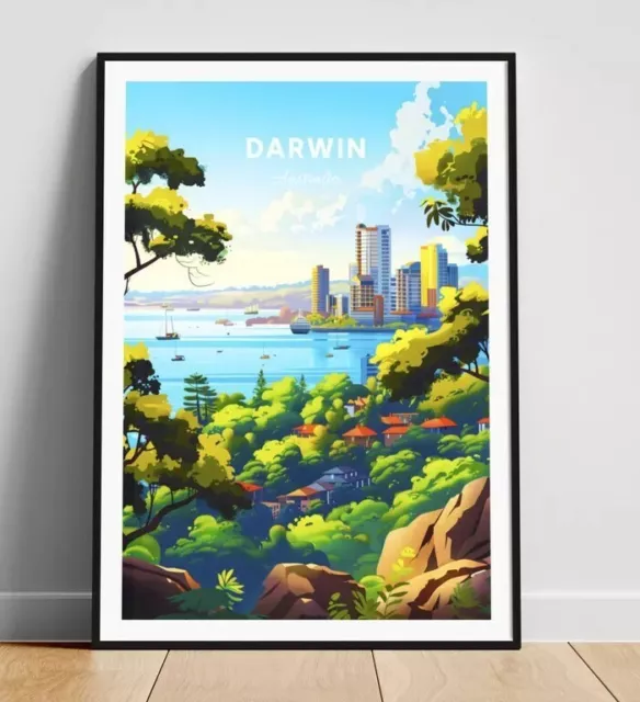 Darwin Travel Print - Australia Travel Poster, Darwin Poster, Darwin ...