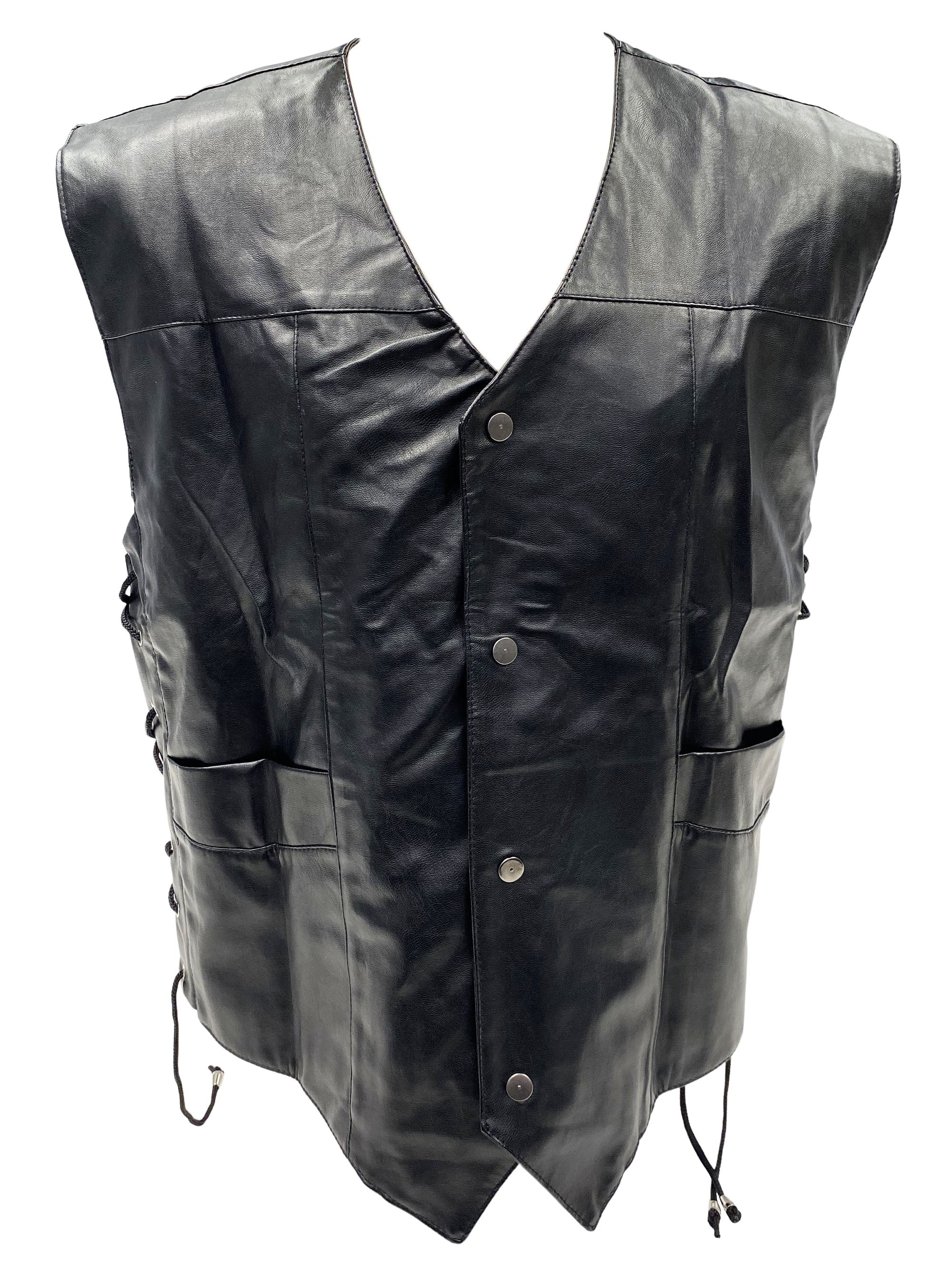Daryl Dixon Angel Wings Faux Leather Vest - Mens Medium - Walmart.com