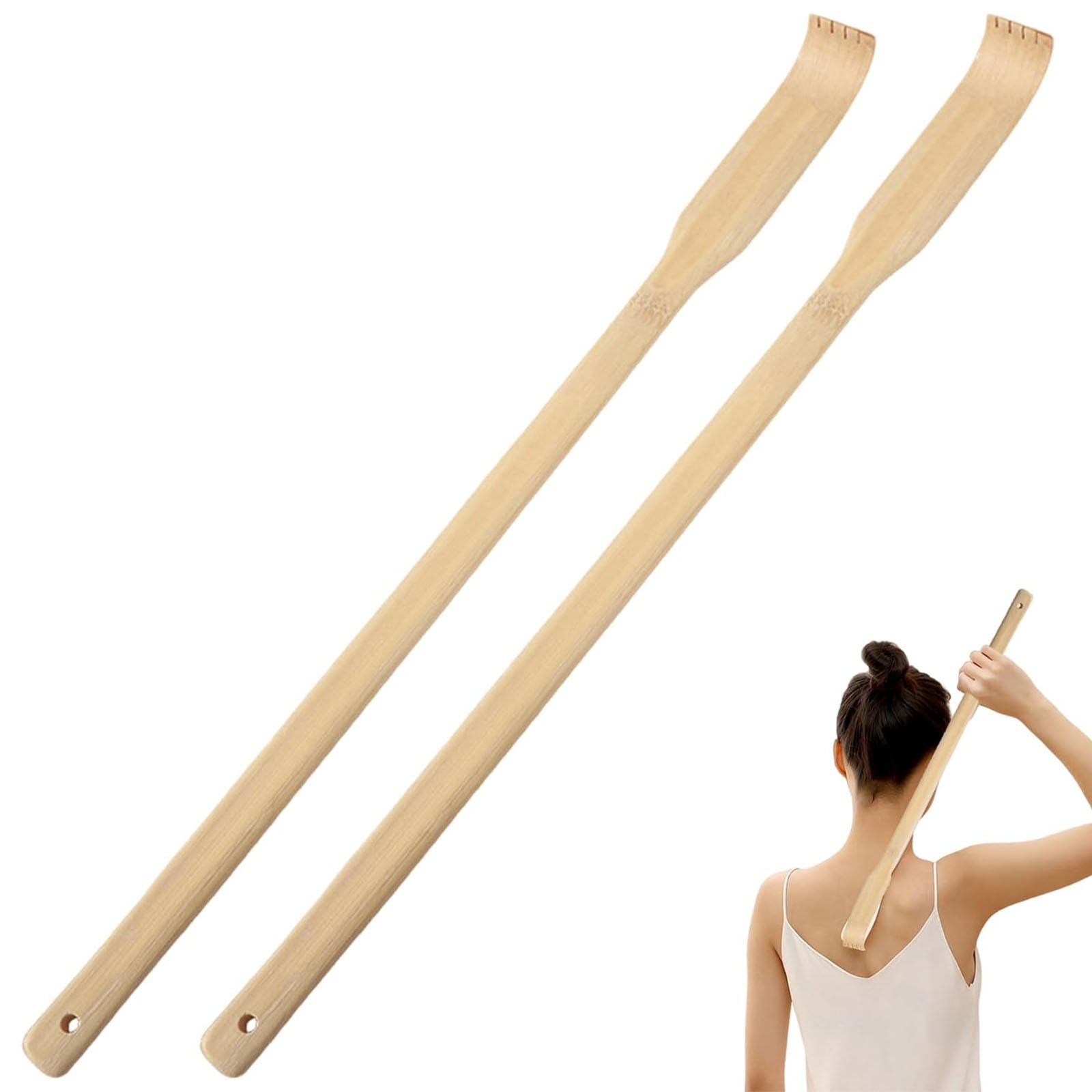 Darzheoy Bamboo Back Scratcher for Adults, Back Scratcher Massage Tool ...