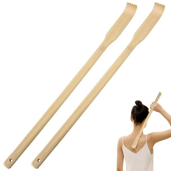 Darzheoy Bamboo Back Scratcher for Adults, Back Scratcher Massage Tool, Back Scratcher Rake ...