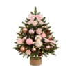 Beautynvta 18 Inch Mini Pink Christmas Tree, Artificial Small Desktop ...