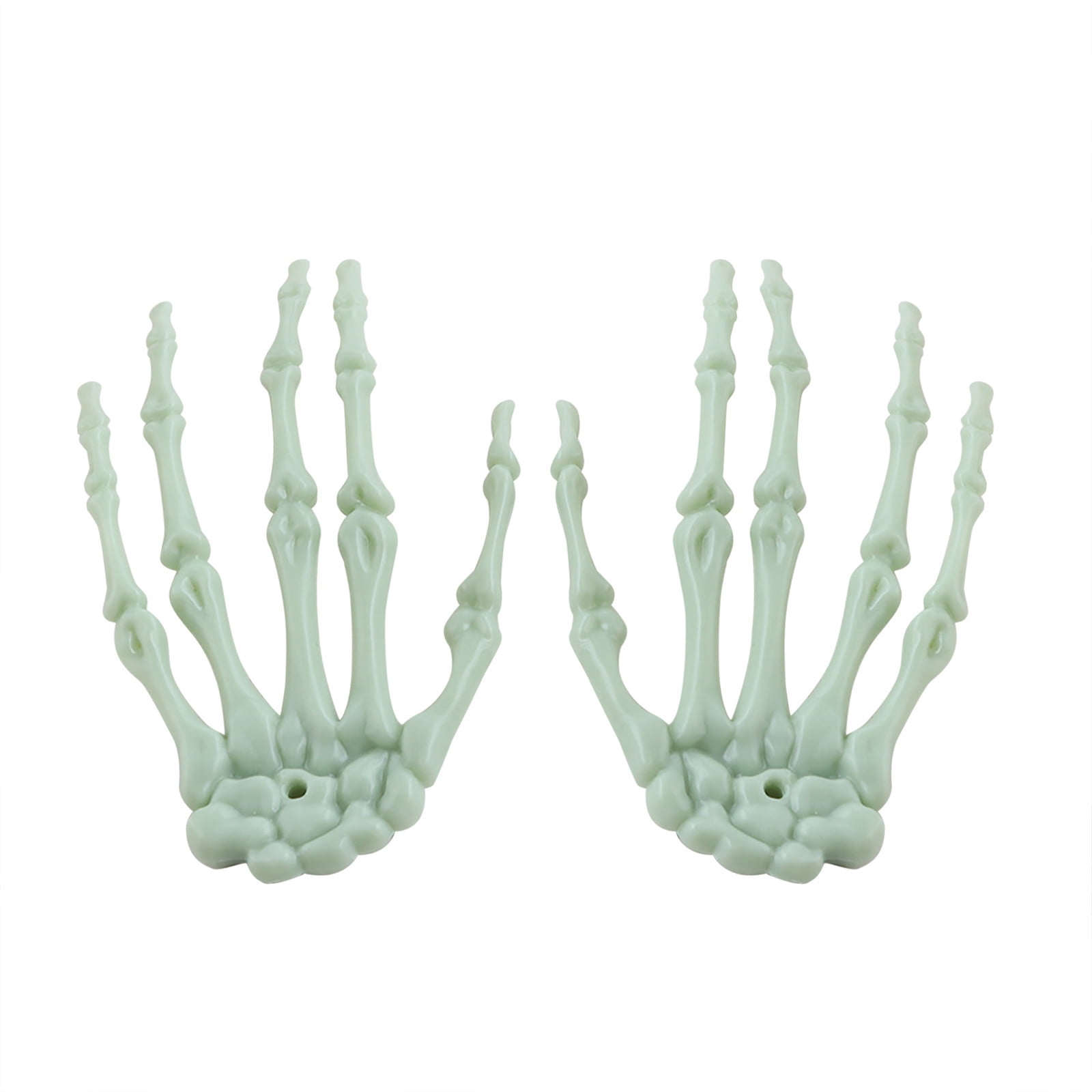 Darzheoy 2 Pack Halloween Skeleton Hands Realistic Life Size Skeleton ...