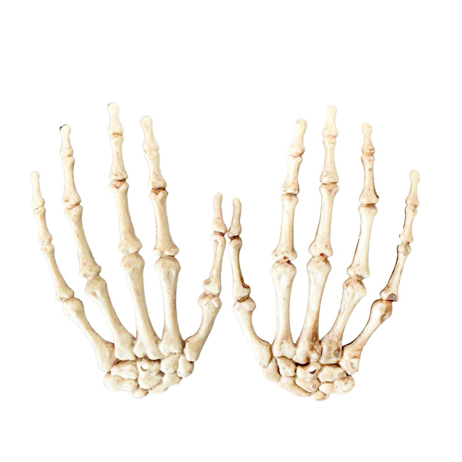 Darzheoy 2 Pack Halloween Skeleton Hands Realistic Skeleton Hands for ...